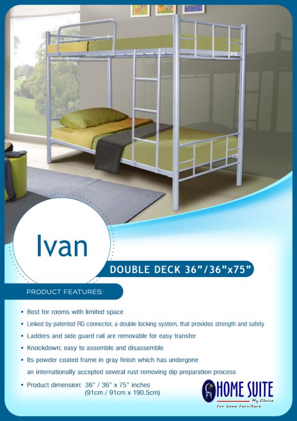 CLC Ivan Double Deck 36? / 36?x75? (LUZONCLC-DD-IVAN 36)